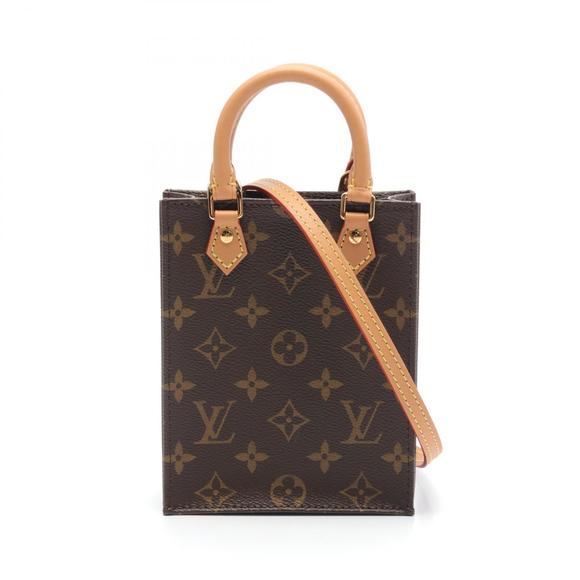 Louis Vuitton | Bags | Louis Vuitton Handbag Plat Bag Petite Brown ...